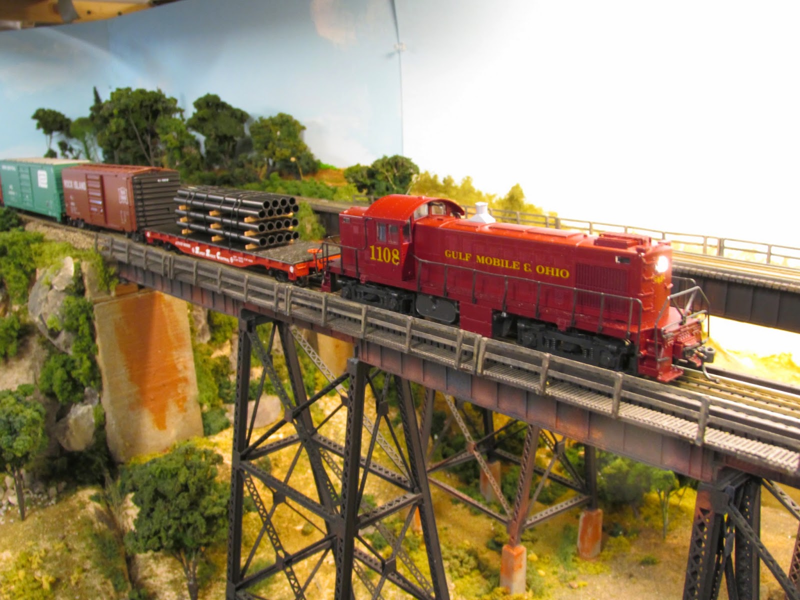 Eddie's Rail Fan Page: A 1960's era Gulf, Mobile & Ohio Railroad local ...